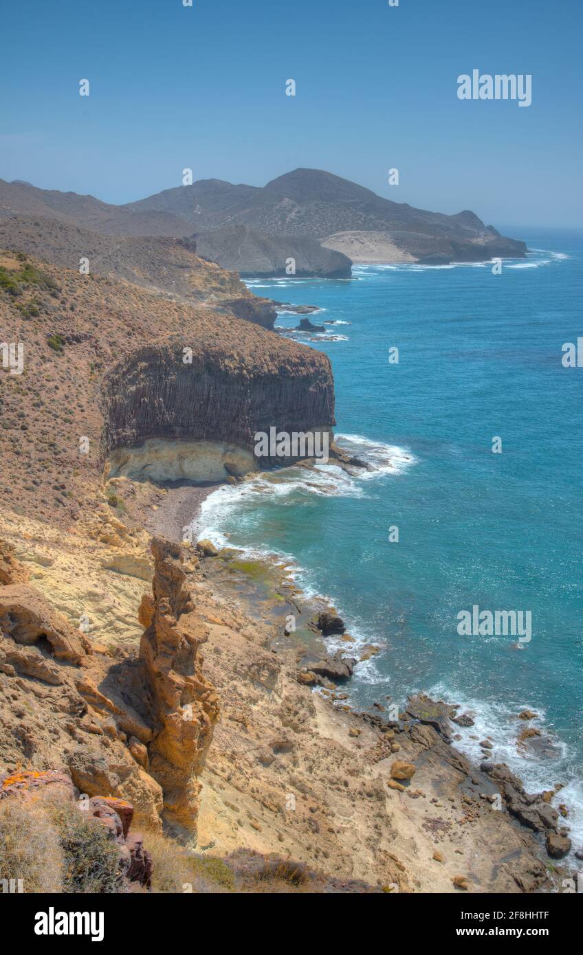 Coastline of Cabo de Gata-Nijar national park in Spain Stock Photo - Alamy
