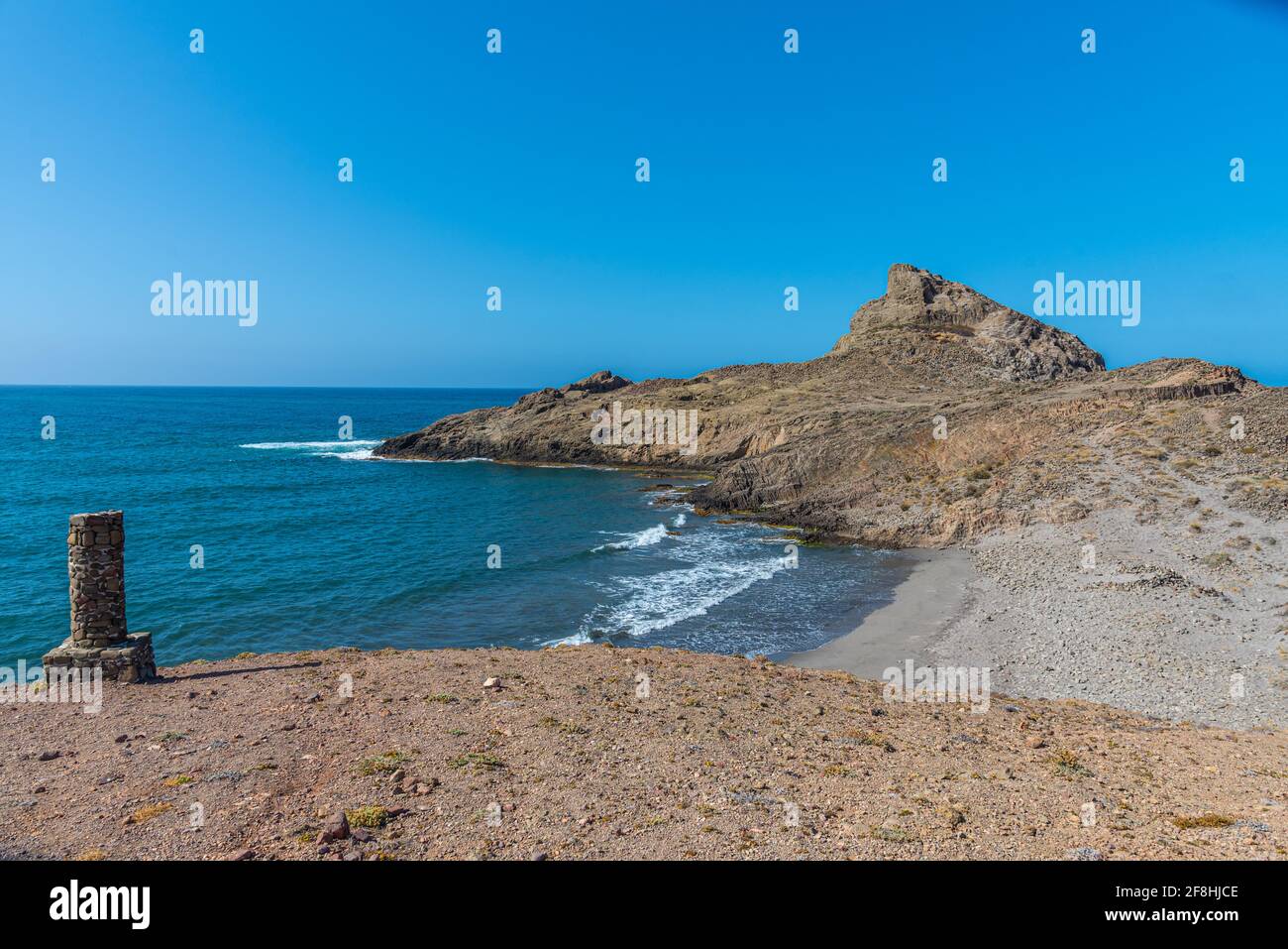 Punta Baja at Cabo de Gata natural park in Spain Stock Photo - Alamy
