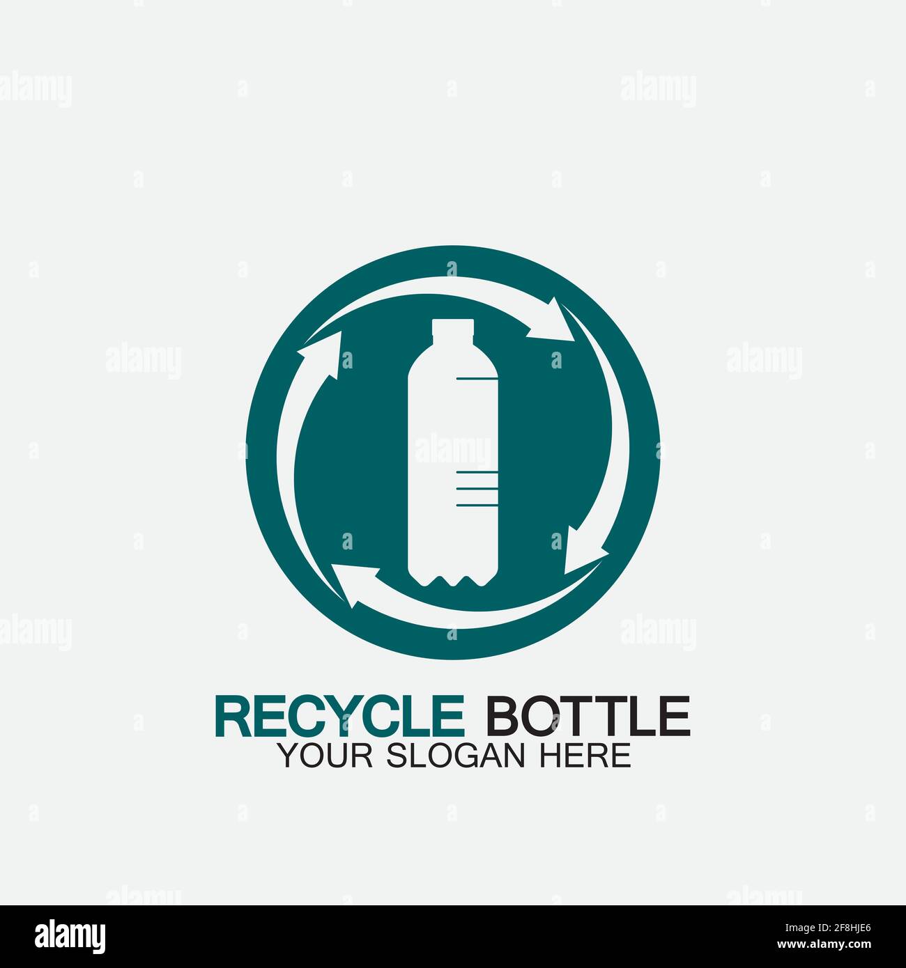 Recycle plastic bottle logo icon vector illustration design.Bottle with ...