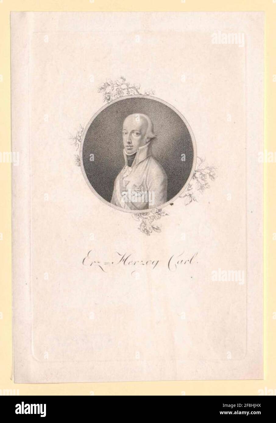 Karl, Archduke of Austria Eraser: Lips, Johann HeinrichDation: 1800/ ...