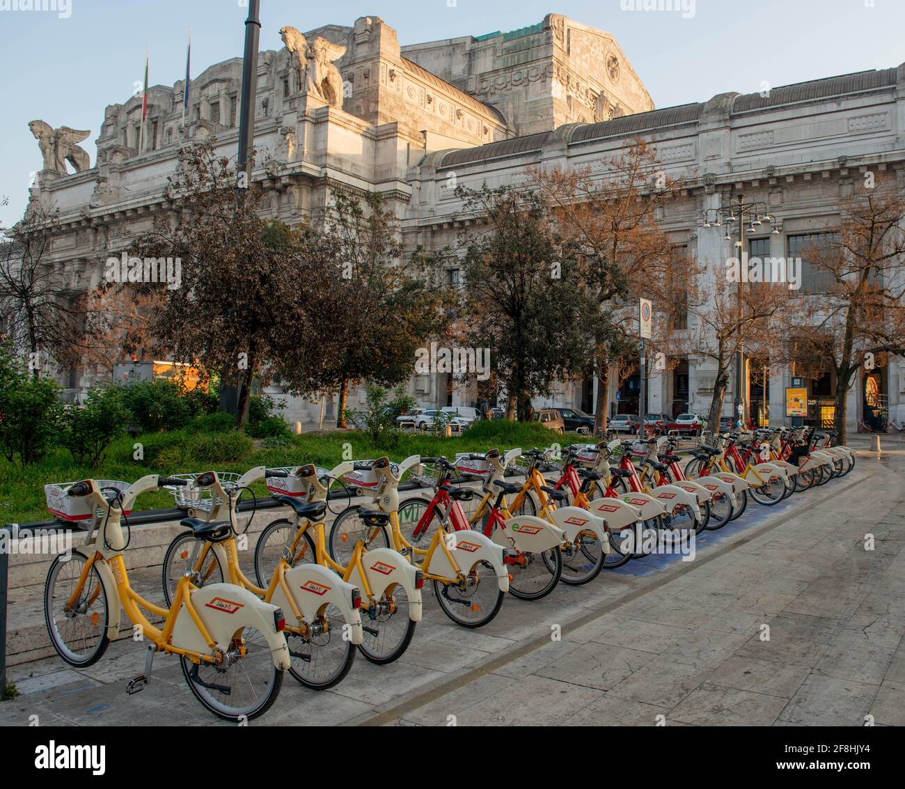 Bike share lot hi-res stock photography and images - Alamy