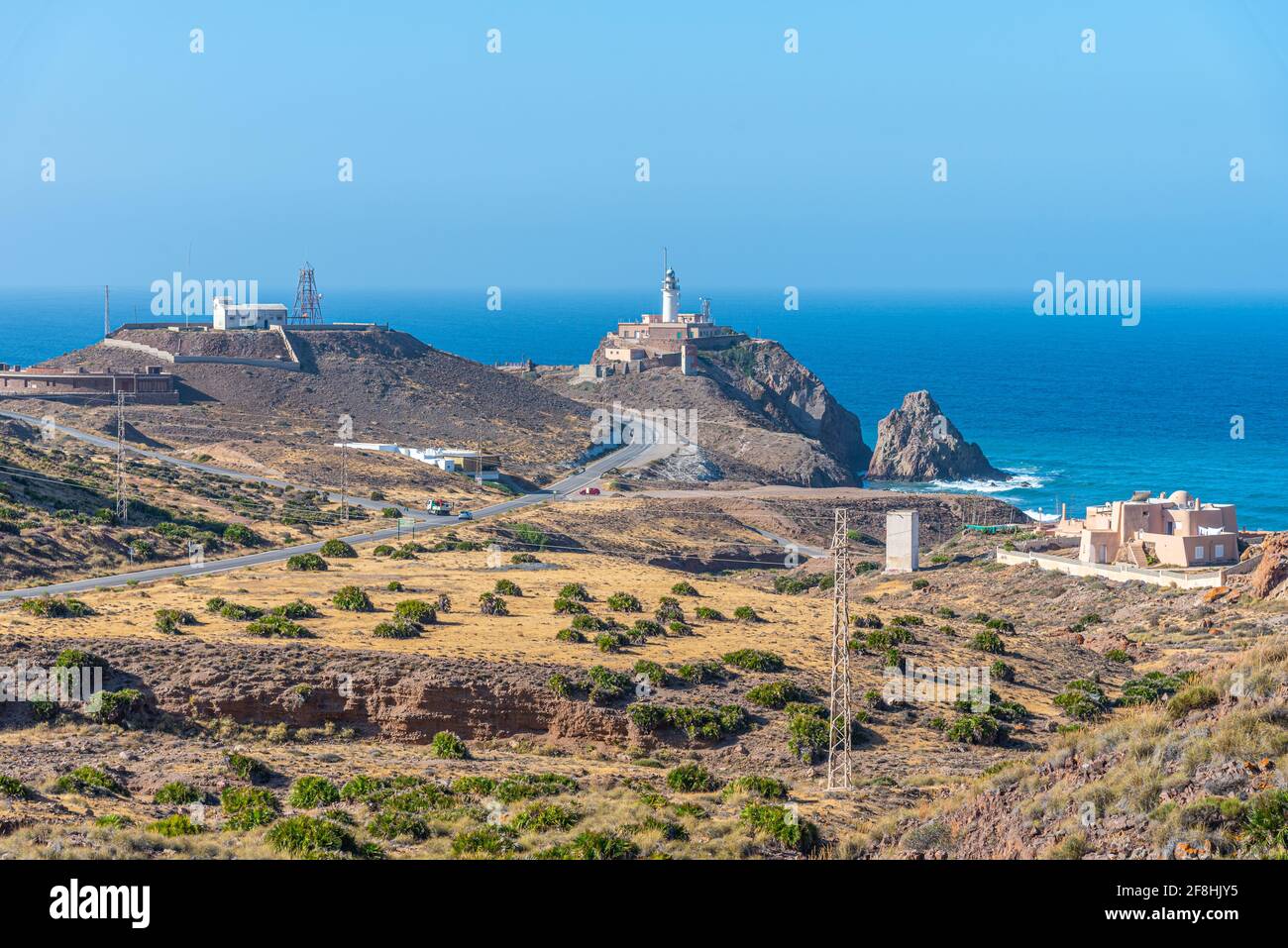 Cape gata lighthouse hi-res stock photography and images - Alamy