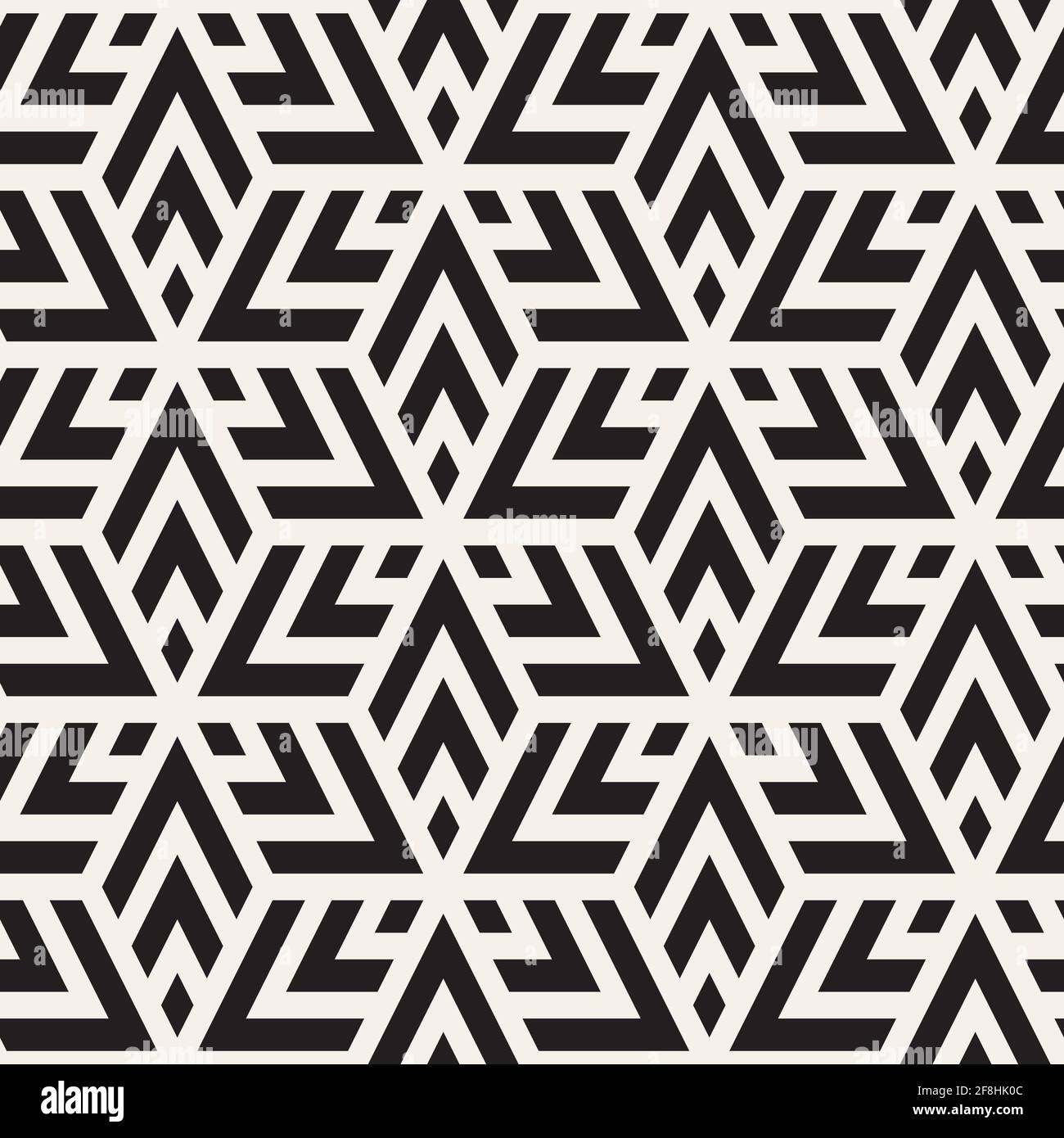 Vector seamless lines mosaic pattern. Modern stylish abstract texture ...