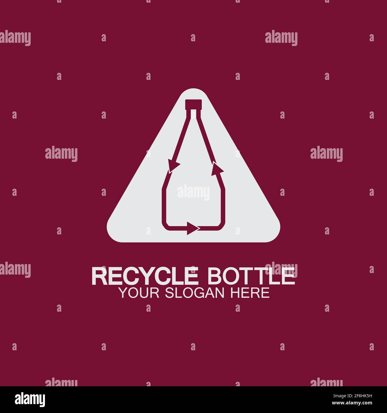 Recycle plastic bottle logo icon vector illustration design.Bottle with ...