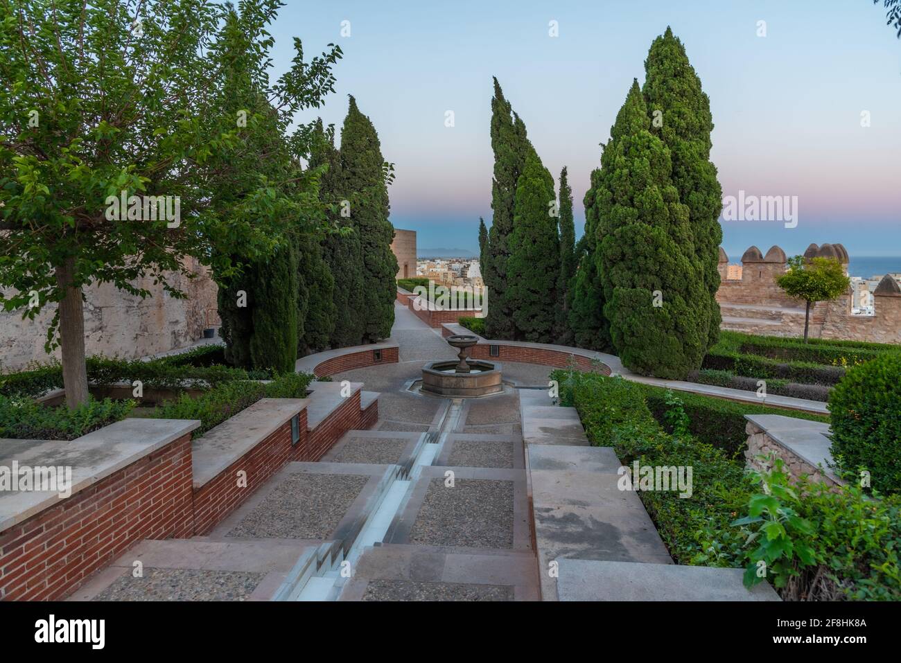 Alcazaba almeria gardens hi-res stock photography and images - Alamy
