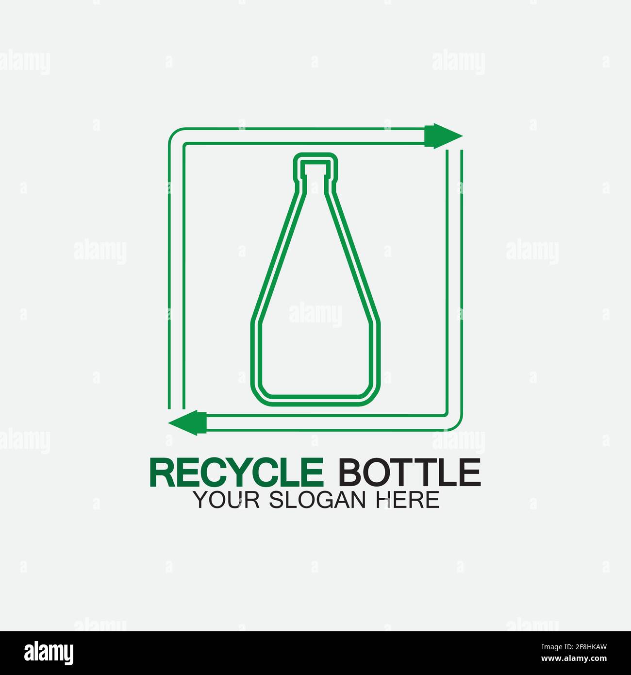 Recycle plastic bottle logo icon vector illustration design.Bottle with ...
