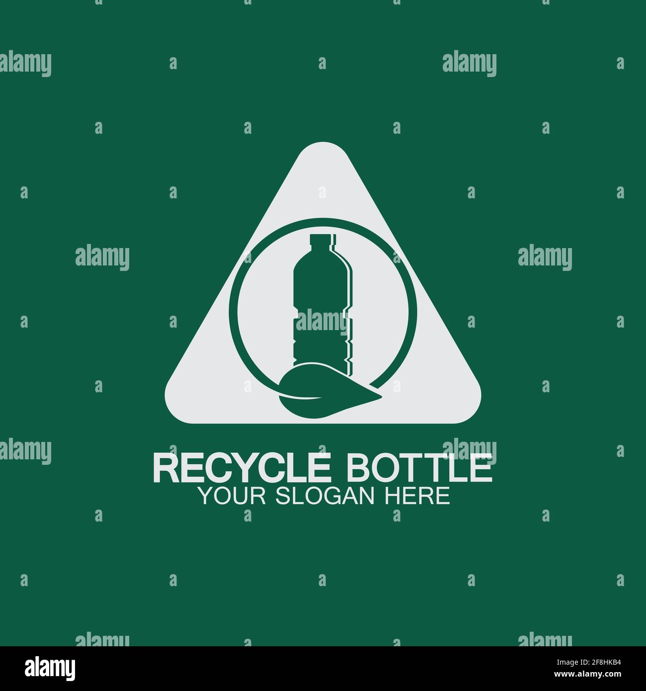 Recycle plastic bottle logo icon vector illustration design.Bottle with ...
