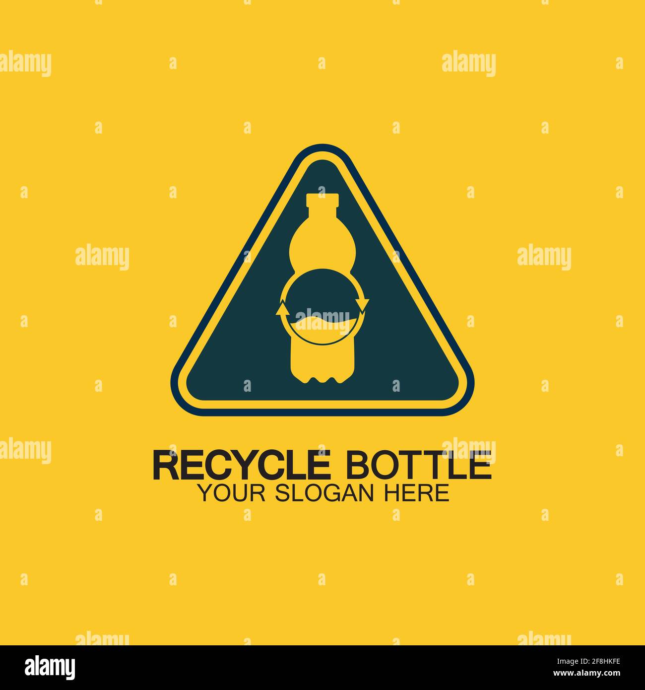 Recycle plastic bottle logo icon vector illustration design.Bottle with ...