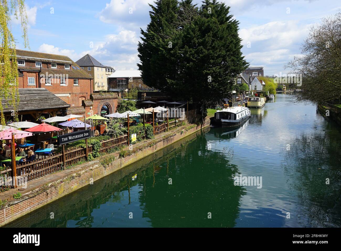 The River Lea at Ware Stock Photo - Alamy