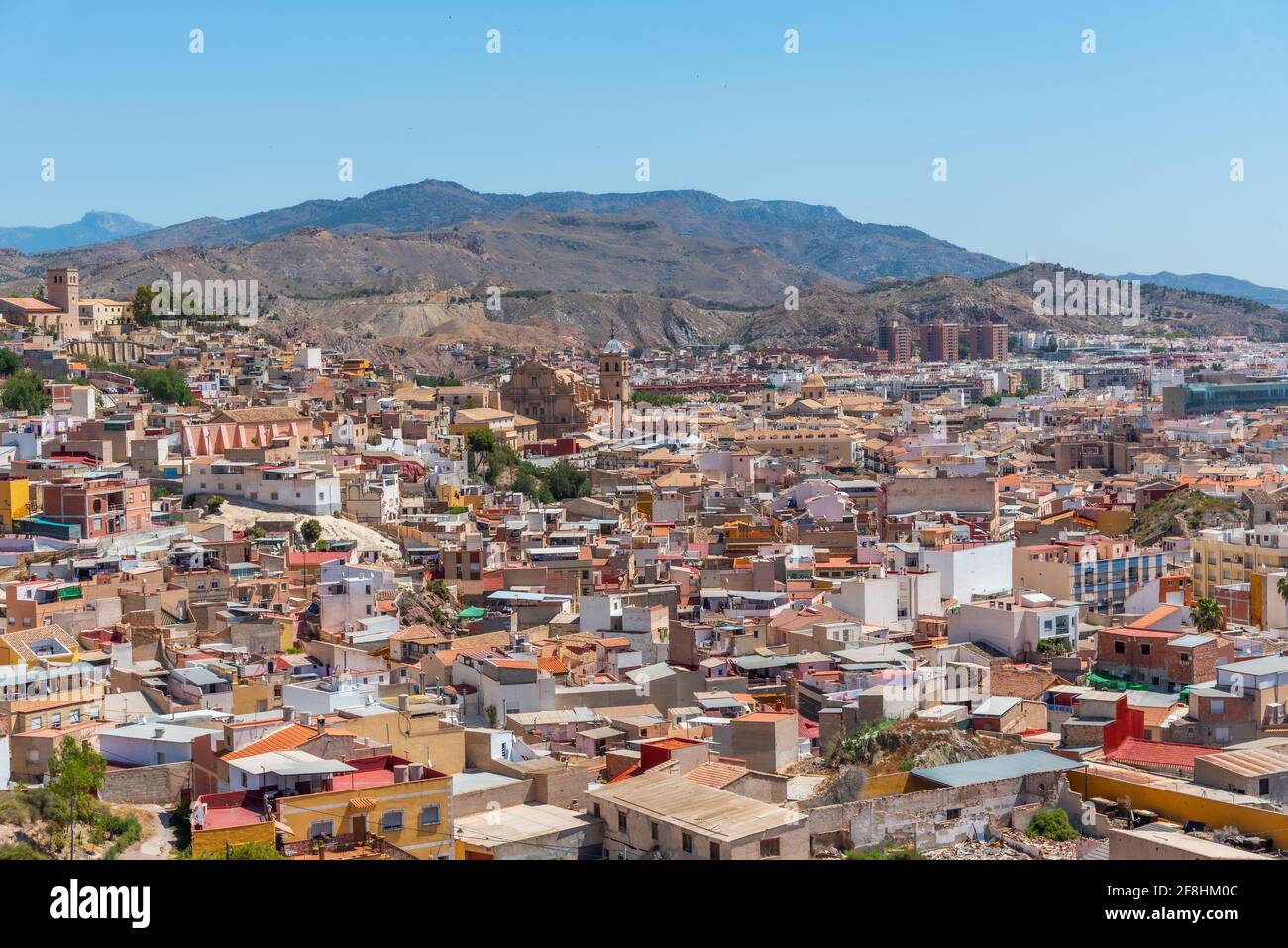 Aerial view of Spanish town Lorca Stock Photo - Alamy