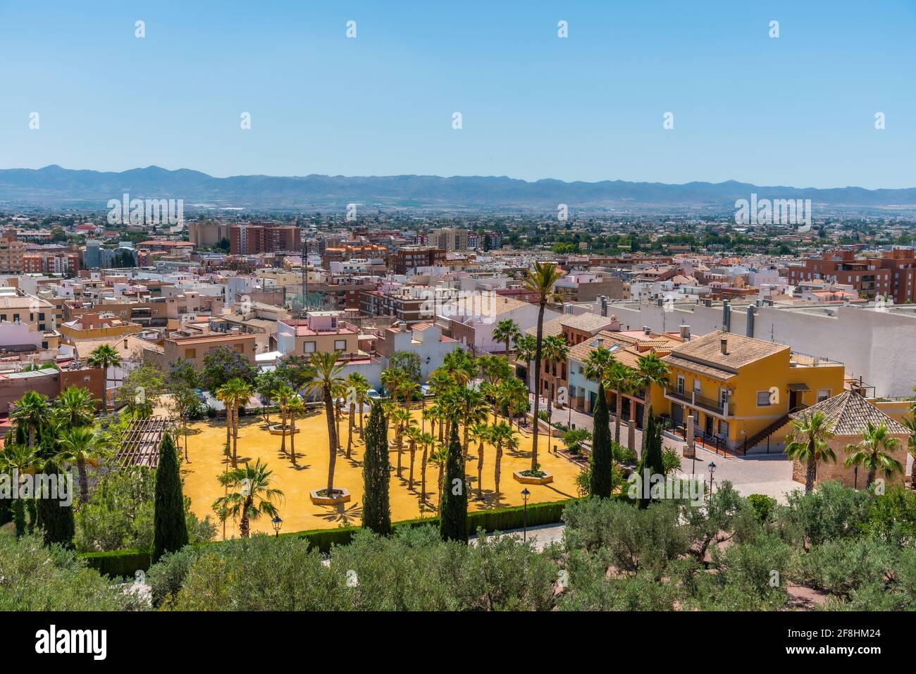 Aerial view of Spanish town Lorca Stock Photo - Alamy