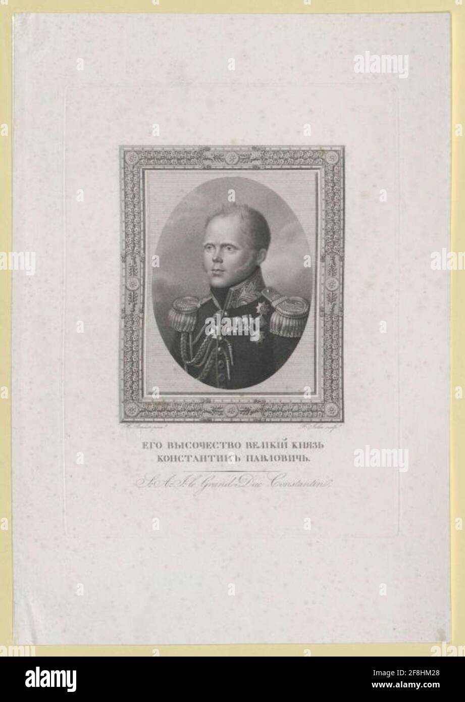 Konstantin, Grand Duke of Russia Stock Photo - Alamy