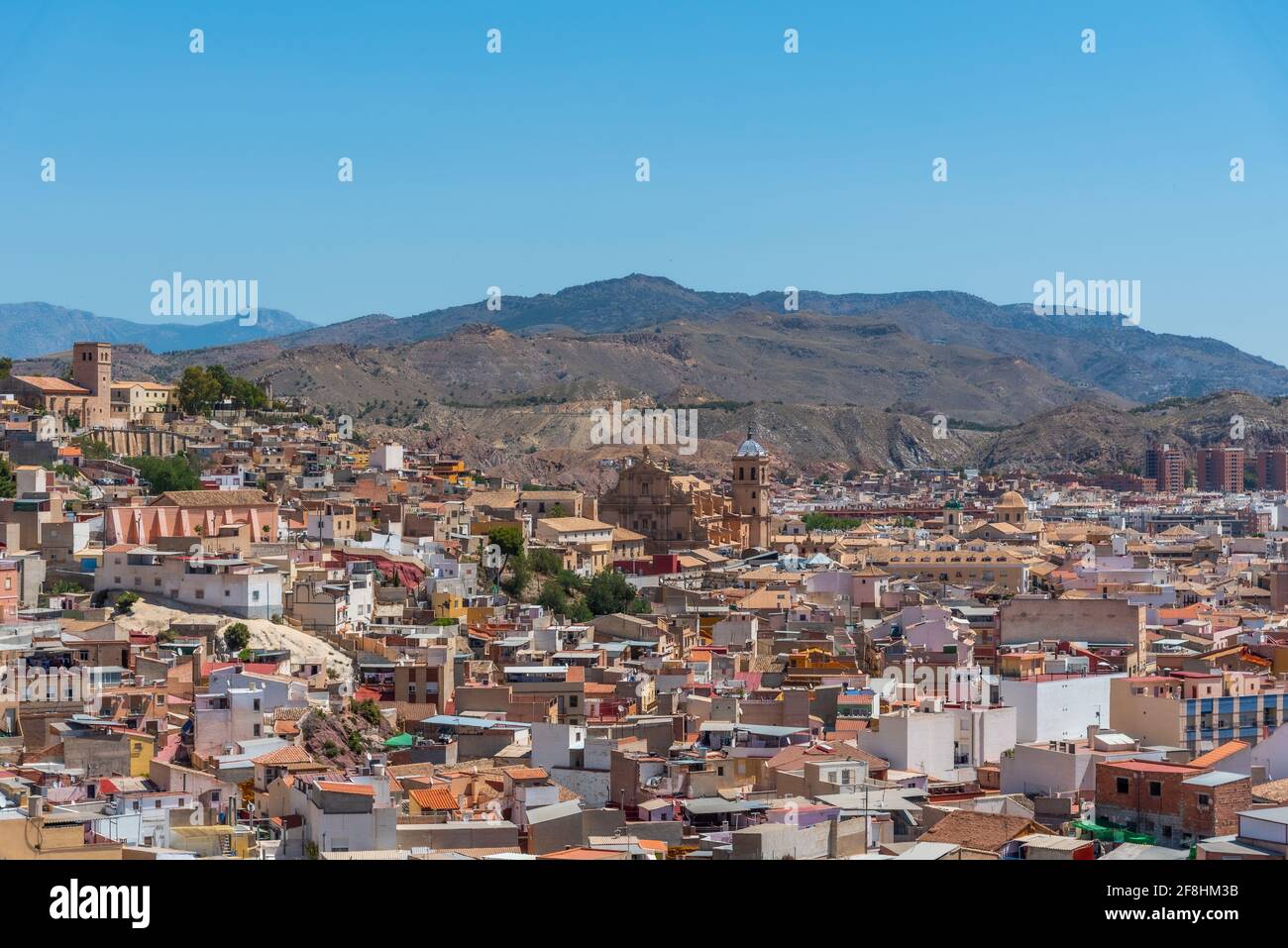 Aerial view of Spanish town Lorca Stock Photo - Alamy