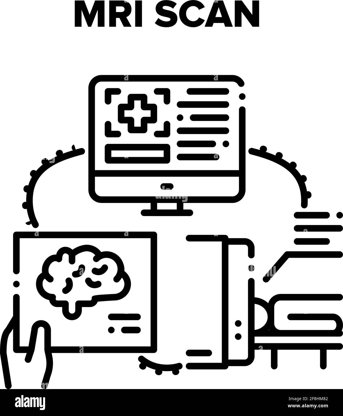 Magnetic resonance imaging device Stock Vector Images - Alamy