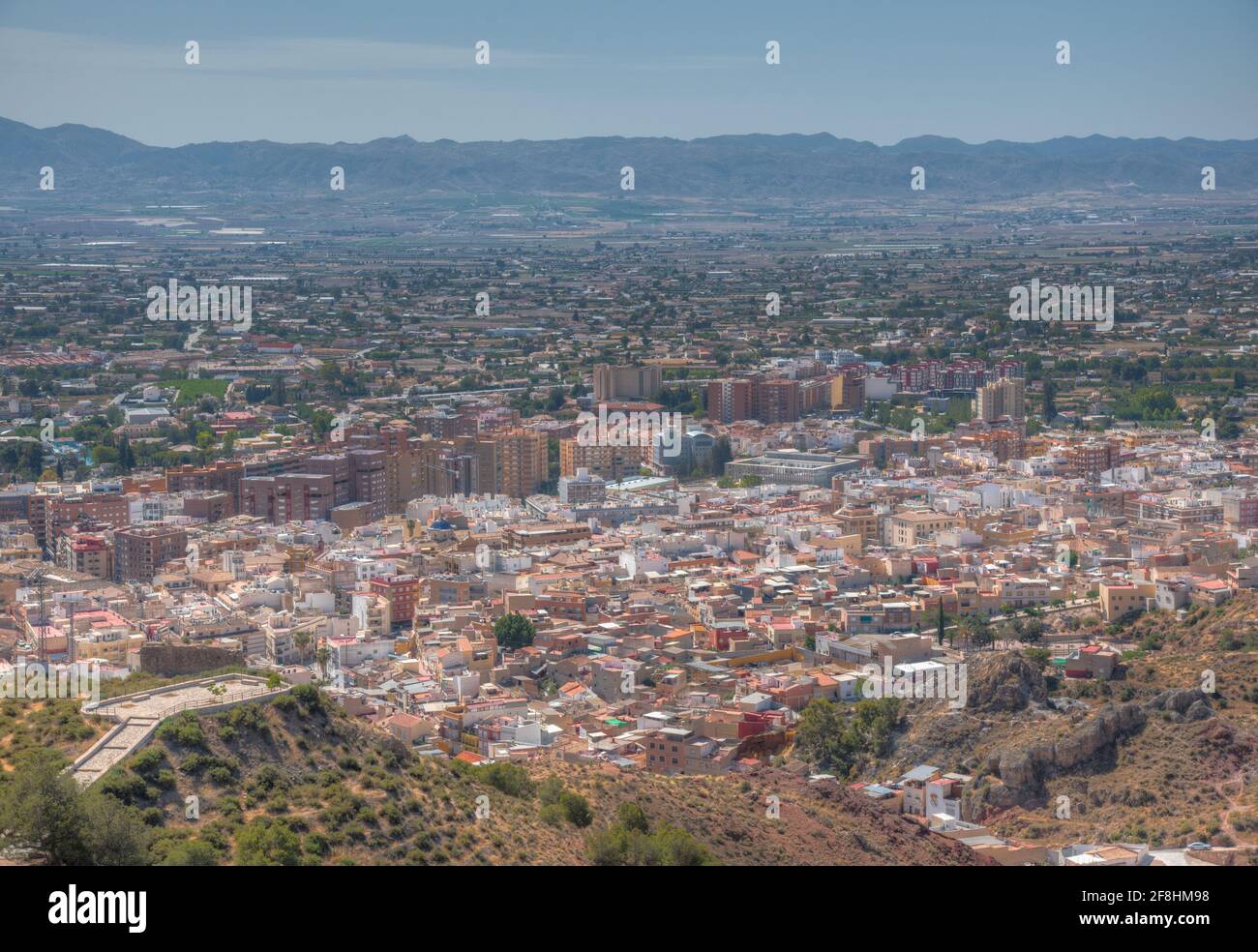 Aerial view of Spanish town Lorca Stock Photo - Alamy