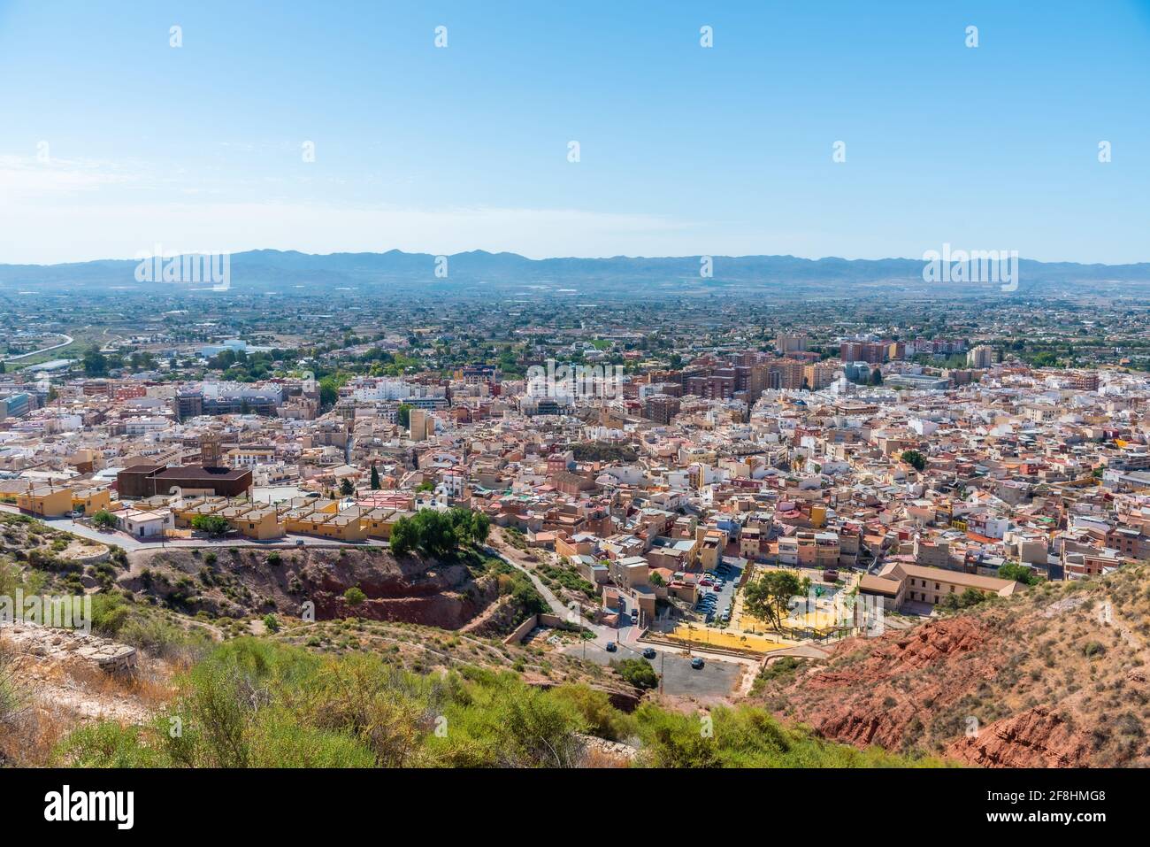 Aerial view of Spanish town Lorca Stock Photo - Alamy
