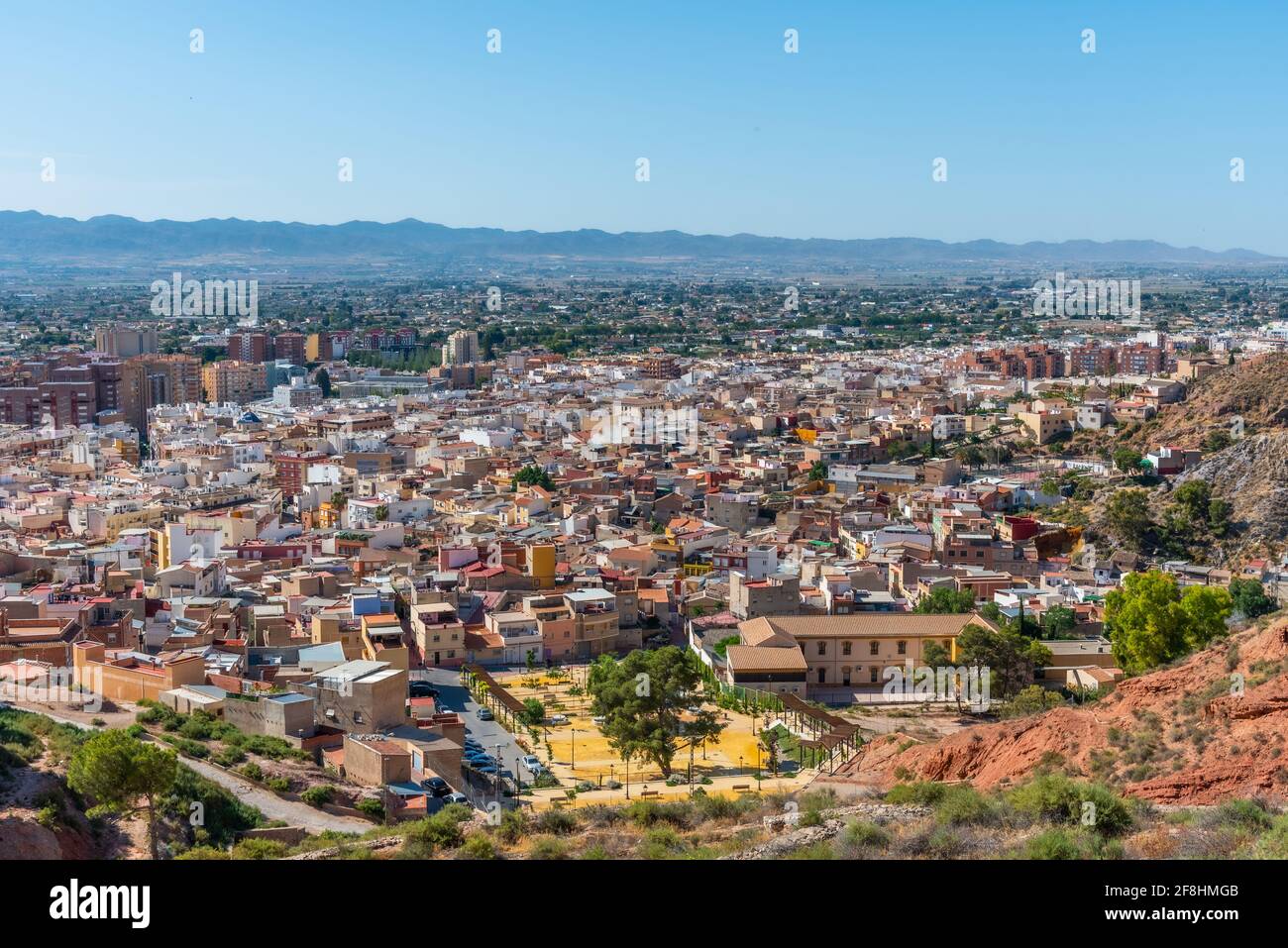 Aerial view of Spanish town Lorca Stock Photo - Alamy