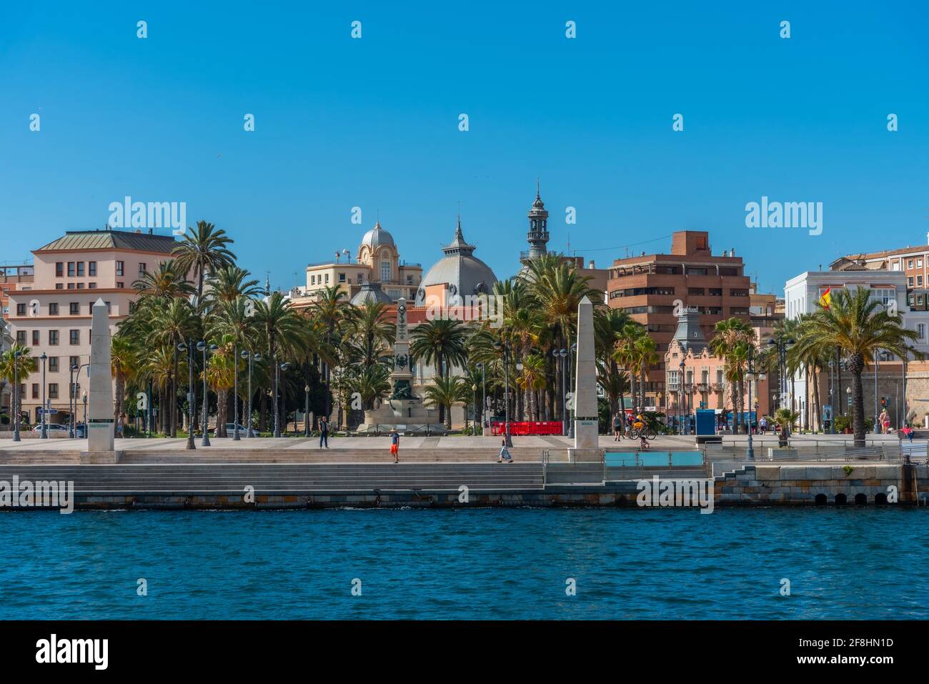 Seaside view of Spanish town Cartagena Stock Photo - Alamy