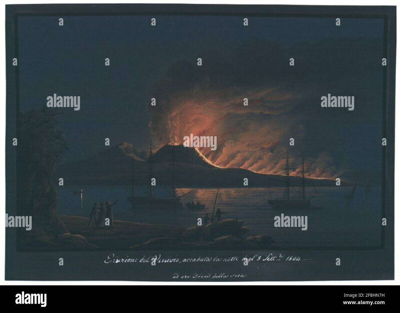 Eruption of vesuvius at night hi-res stock photography and images - Alamy