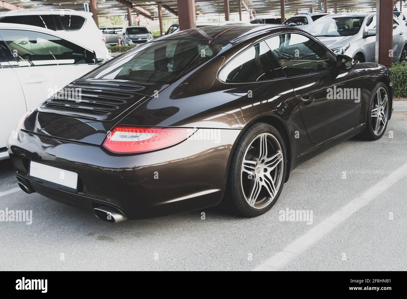 "Dubai, Dubai, United Arab Emirates - 4.5.2021: Porsche Carerra luxury ...