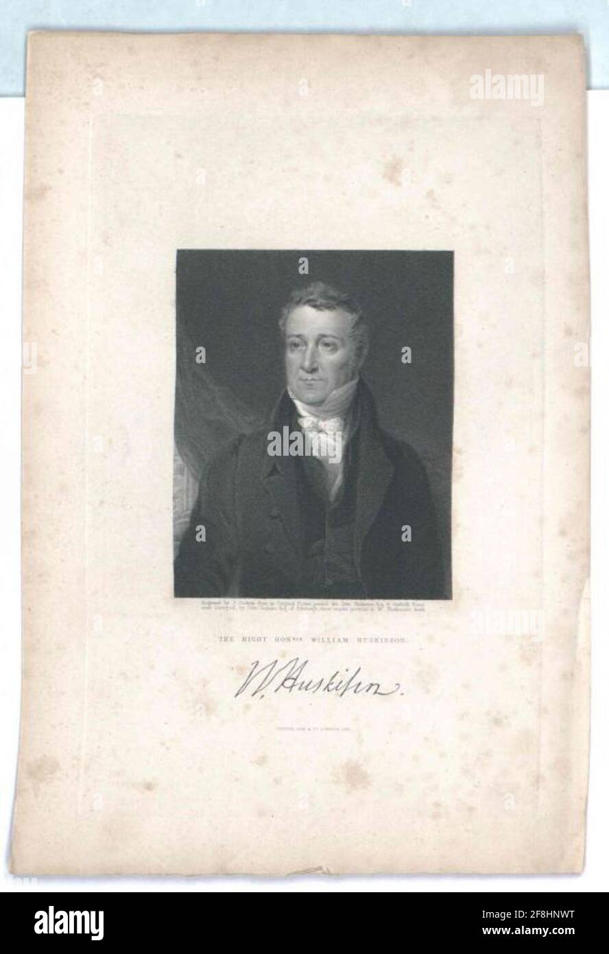 Huskisson, William Stock Photo - Alamy