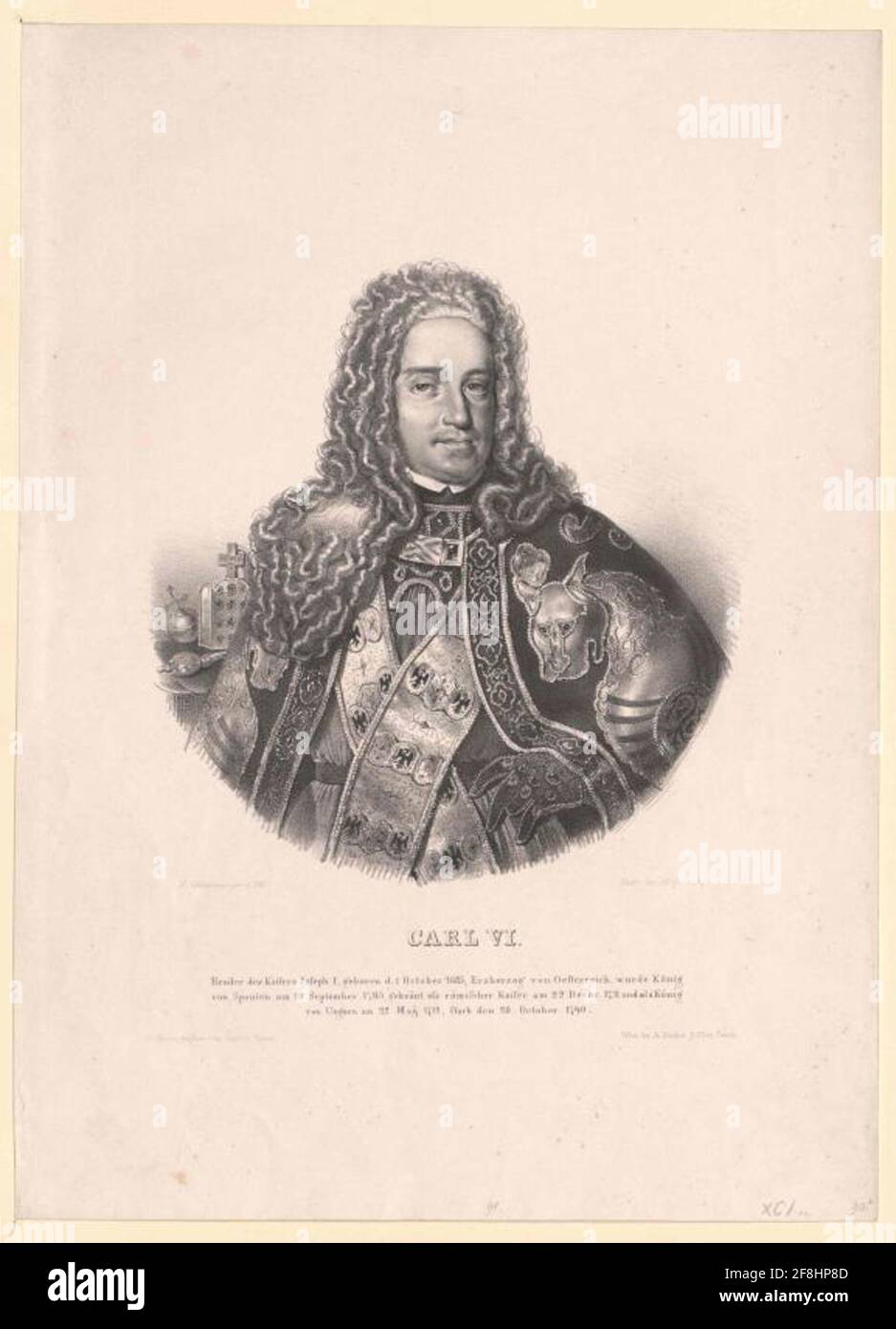 Karl VI., Roman-German Kaiser Stock Photo - Alamy