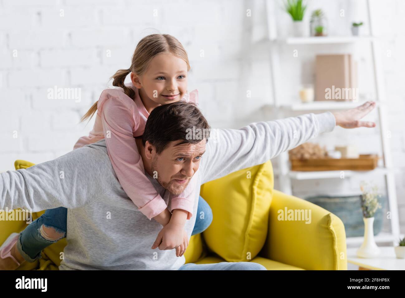 Child imitating parent hi-res stock photography and images - Alamy