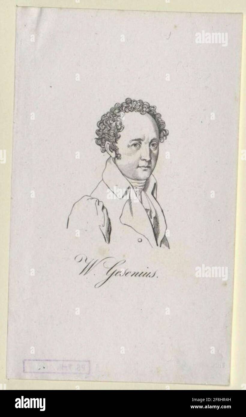 Wilhelm gesenius hi-res stock photography and images - Alamy