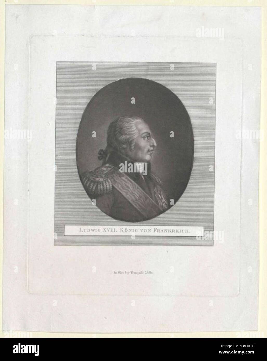 Ludwig Xviii., King of France Stock Photo - Alamy