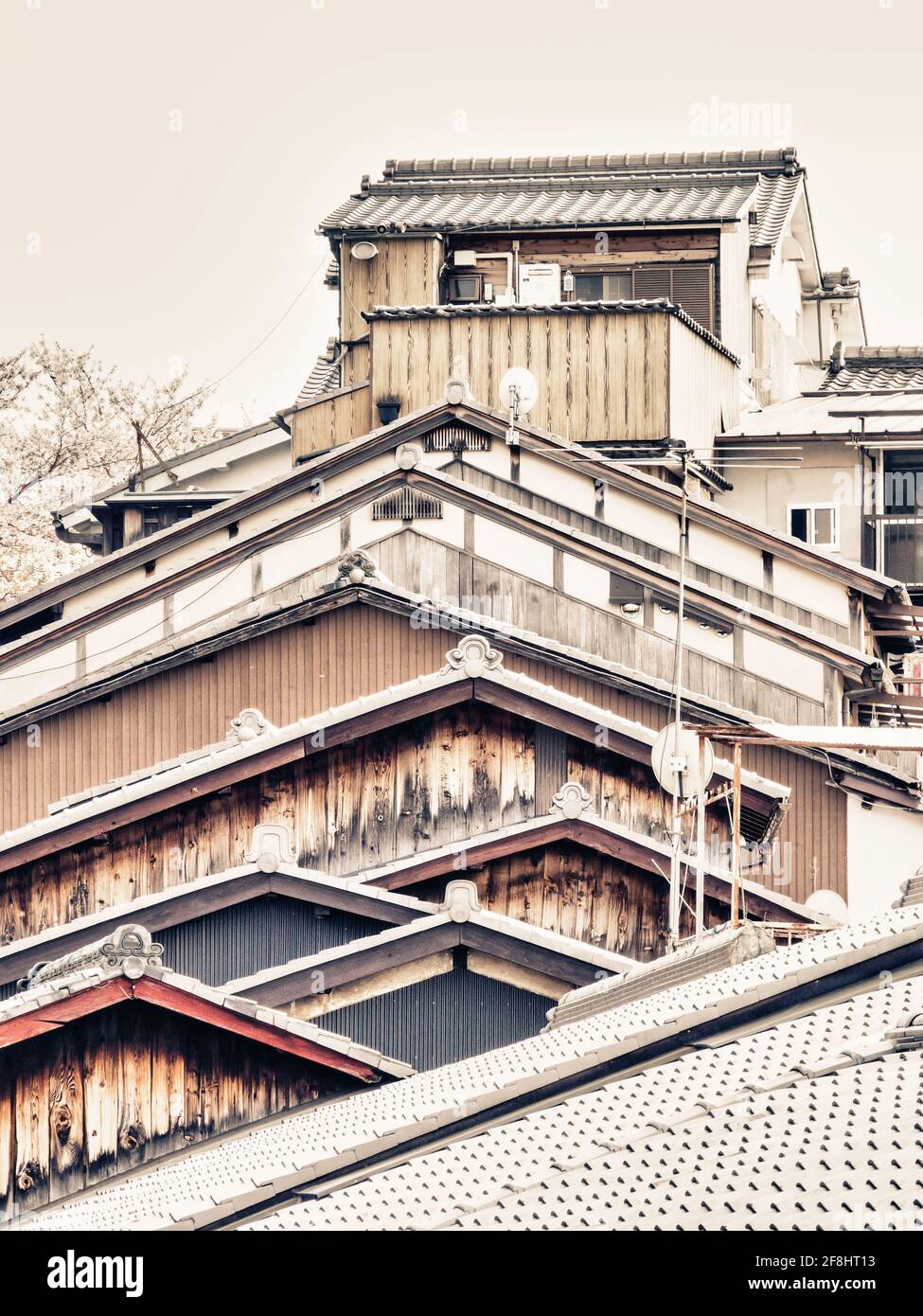 Vertical shot of Nineizaka in the old district in Kyoto, Japan Stock ...