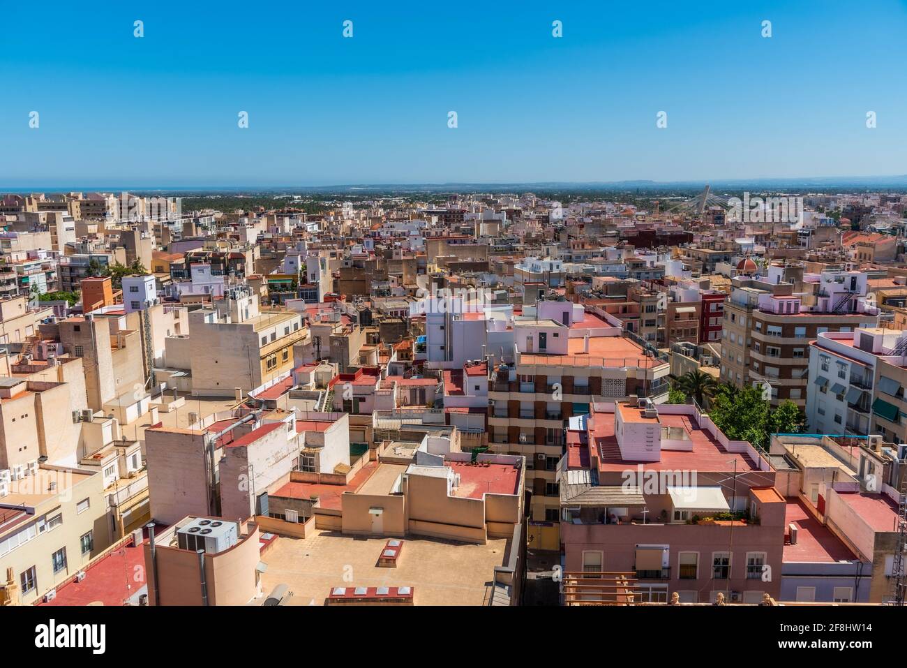 Aerial view of Elche, Spain Stock Photo - Alamy