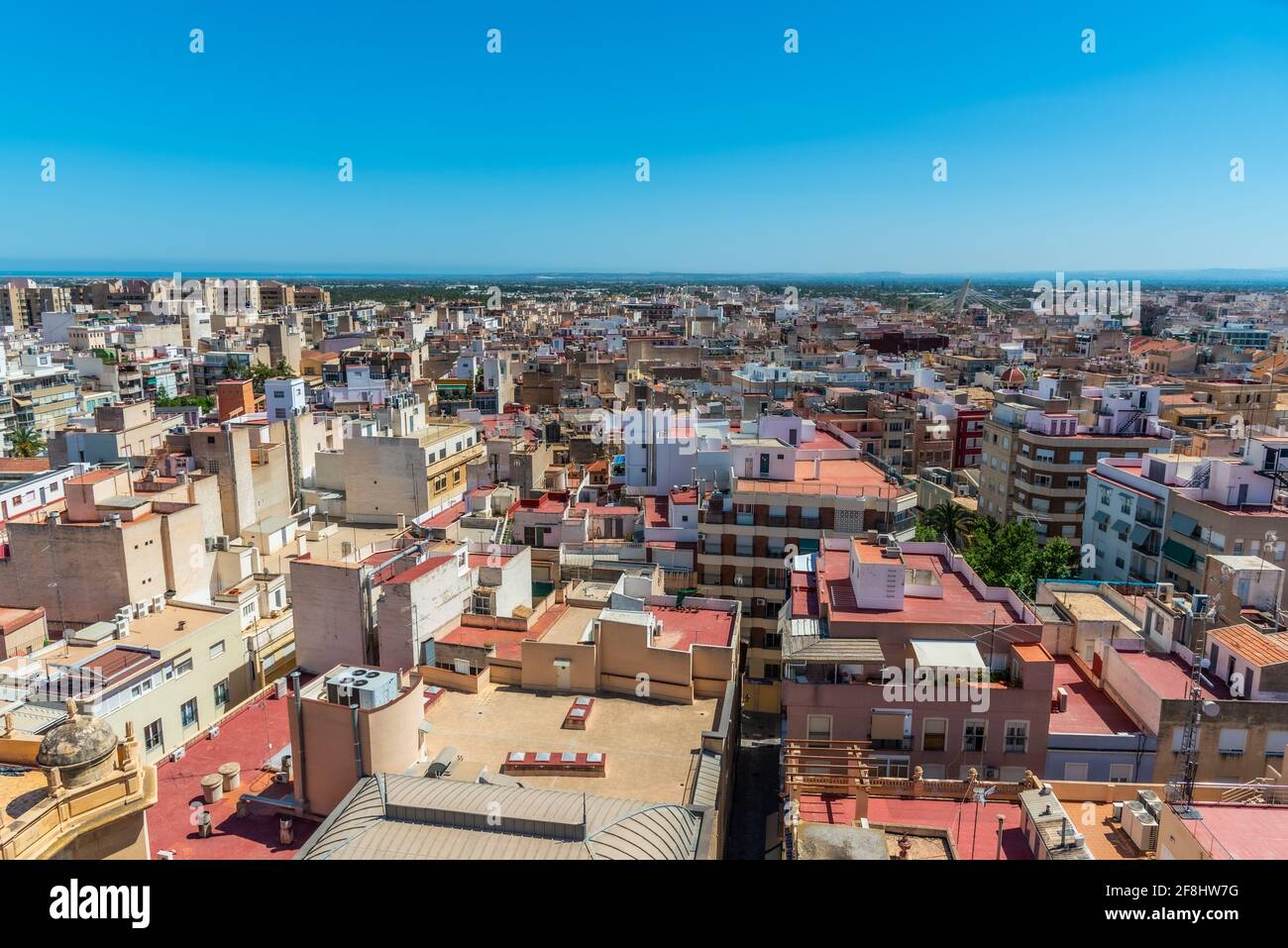 Aerial view of Elche, Spain Stock Photo - Alamy