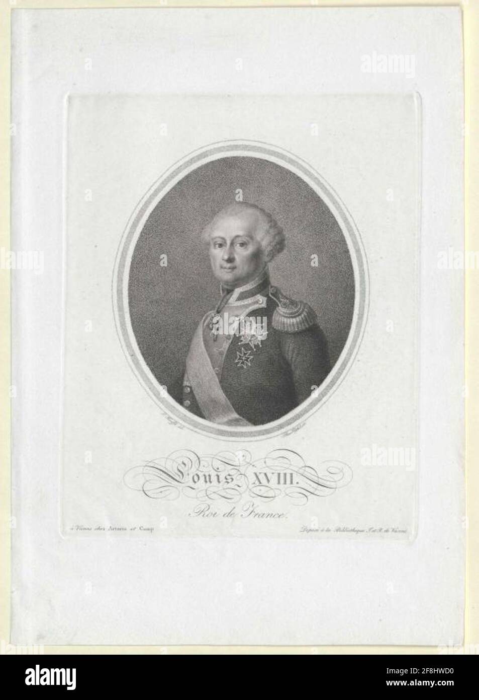 Ludwig Xviii., King of France Stock Photo - Alamy