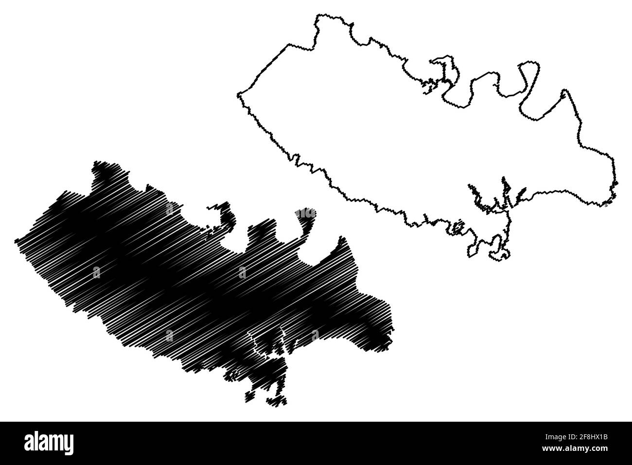 New kent map hi-res stock photography and images - Alamy