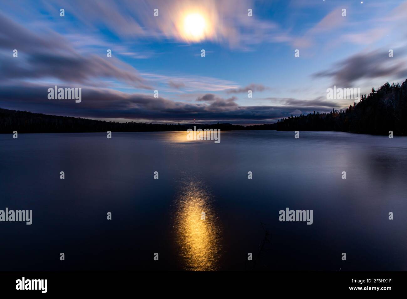 Sky at night landscape reflection nature tourism light hi-res stock ...