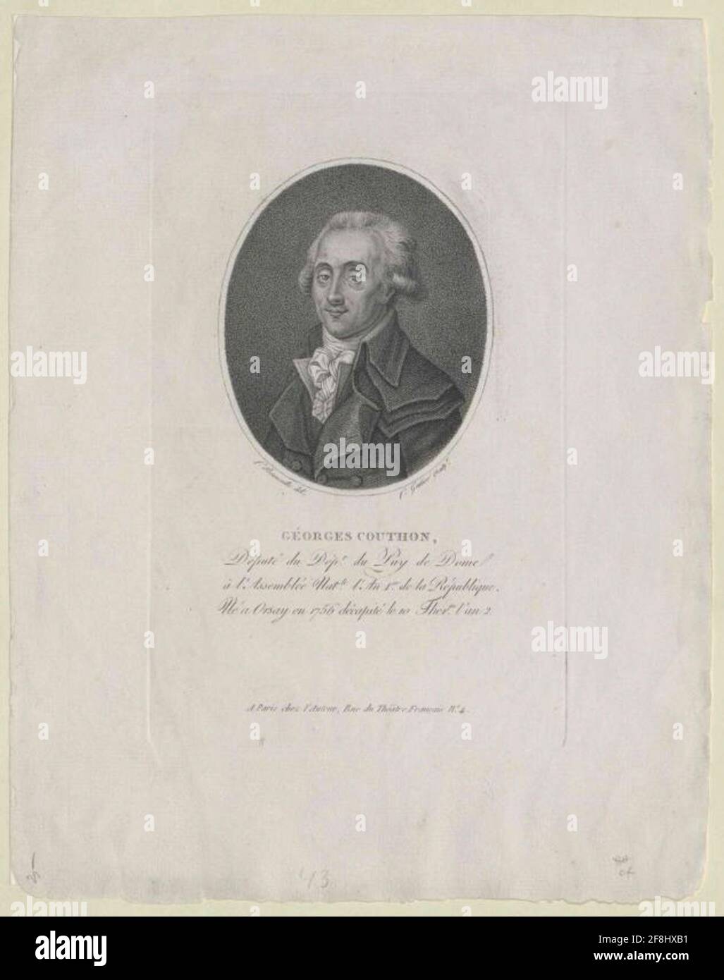 Couthon, Georges Stock Photo - Alamy