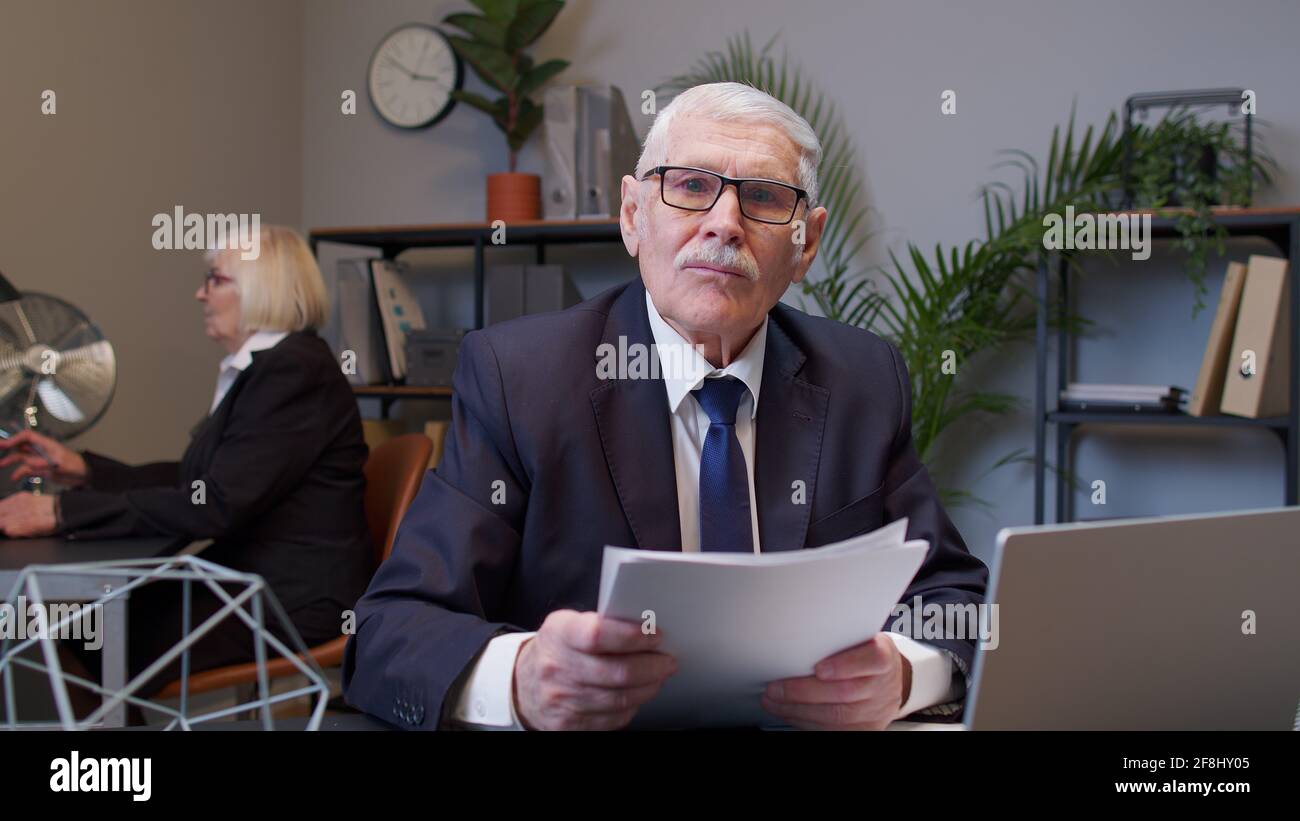 Elderly Man Job Interview High Resolution Stock Photography and Images ...