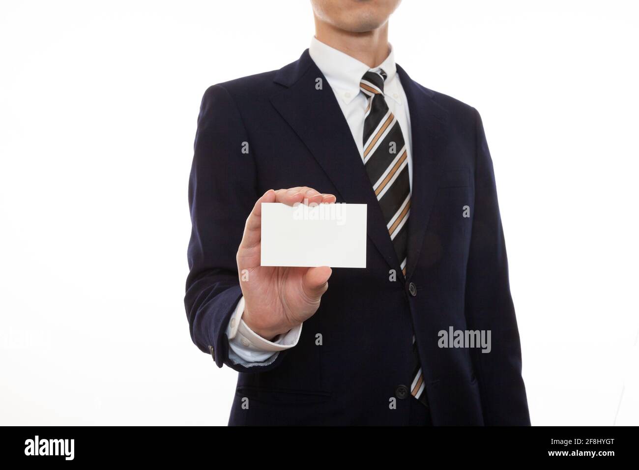 Person with business card hi-res stock photography and images - Alamy