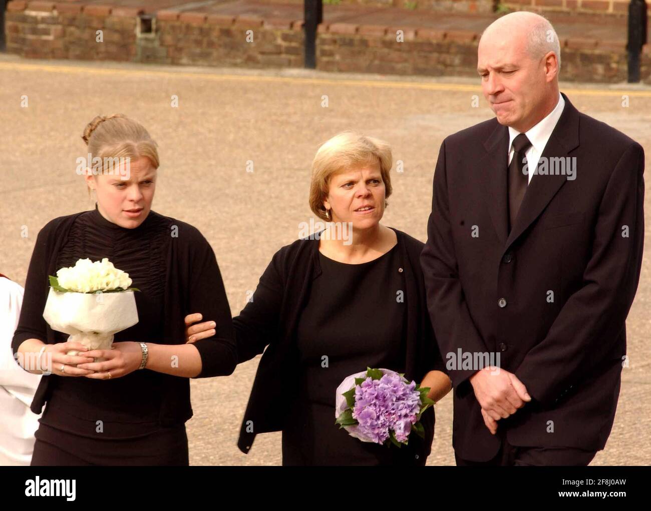 THE DOWLER ARRIVE AT GUILDFORD CATHEDRAL FOR THE MEMORIAL SERVICE TO ...