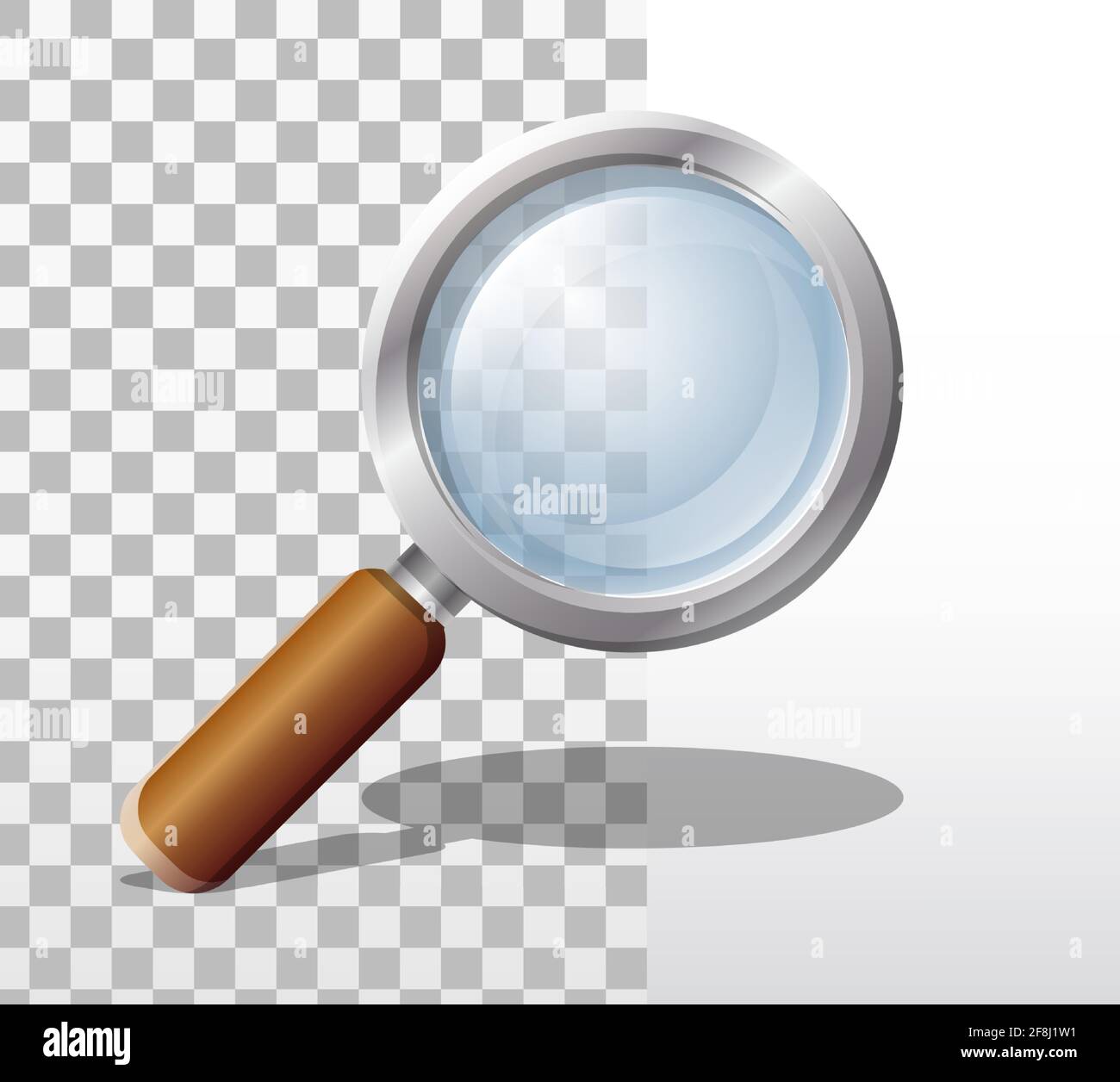 Cartoon style magnifying glass hi-res stock photography and images - Alamy