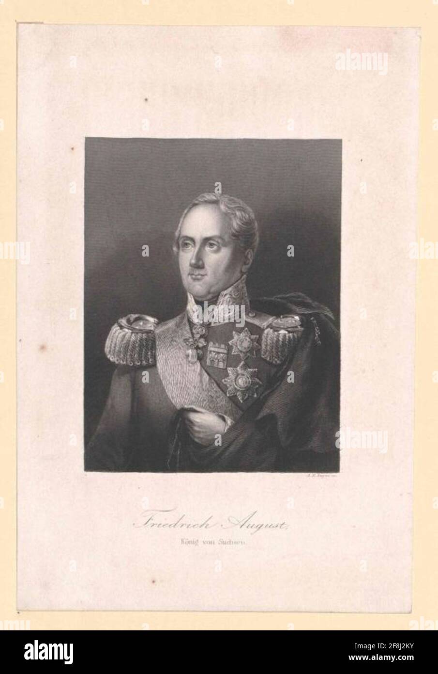 Friedrich August II, King of Saxony Stock Photo - Alamy