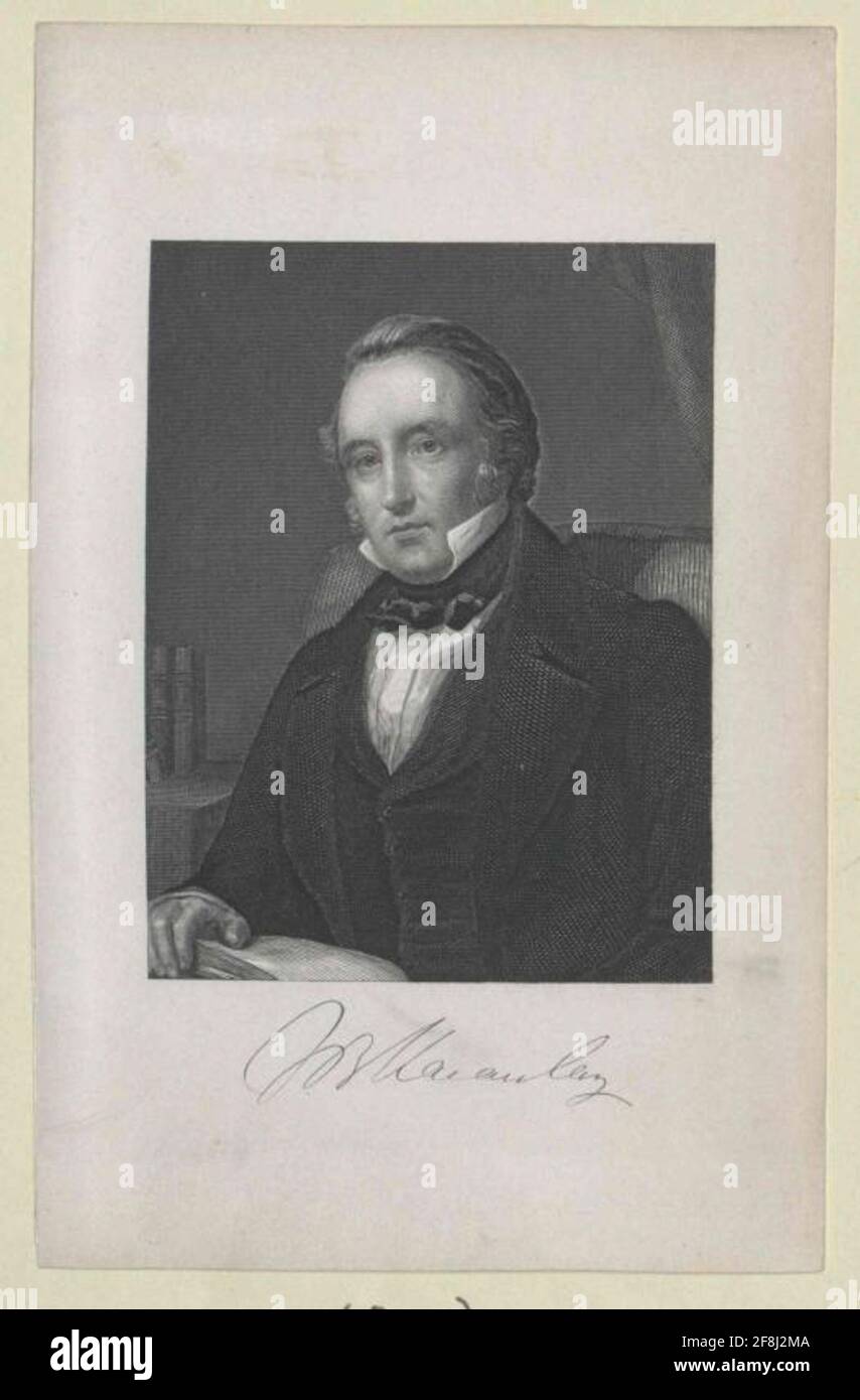 Macaulay, Thomas Babington Lord of Rothley Stock Photo - Alamy