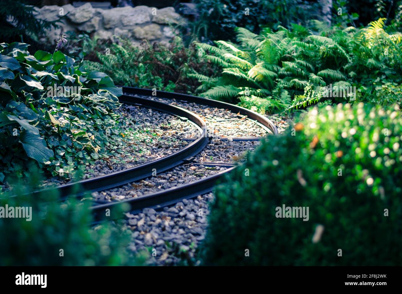 Green bush abandoned railway hi-res stock photography and images - Alamy