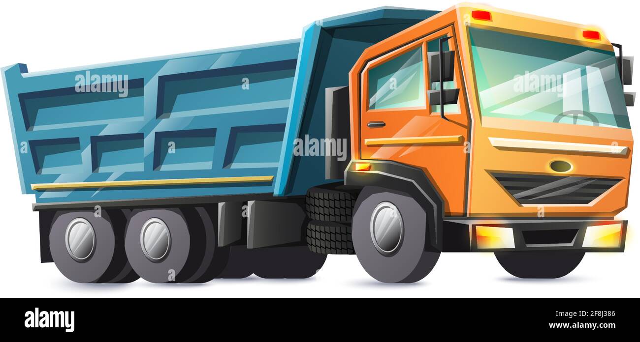 Red white construction vehicles hi-res stock photography and images - Alamy