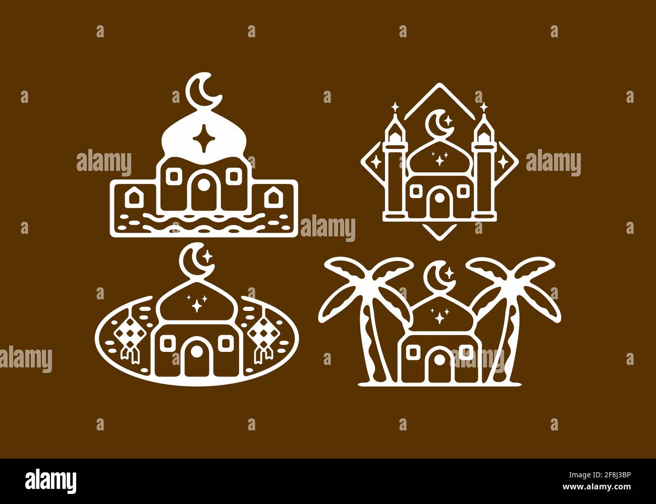 Mosque dome quran Stock Vector Images - Alamy