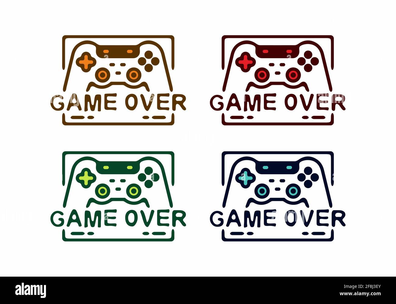 Line art illustration of gaming design Stock Vector Image & Art - Alamy