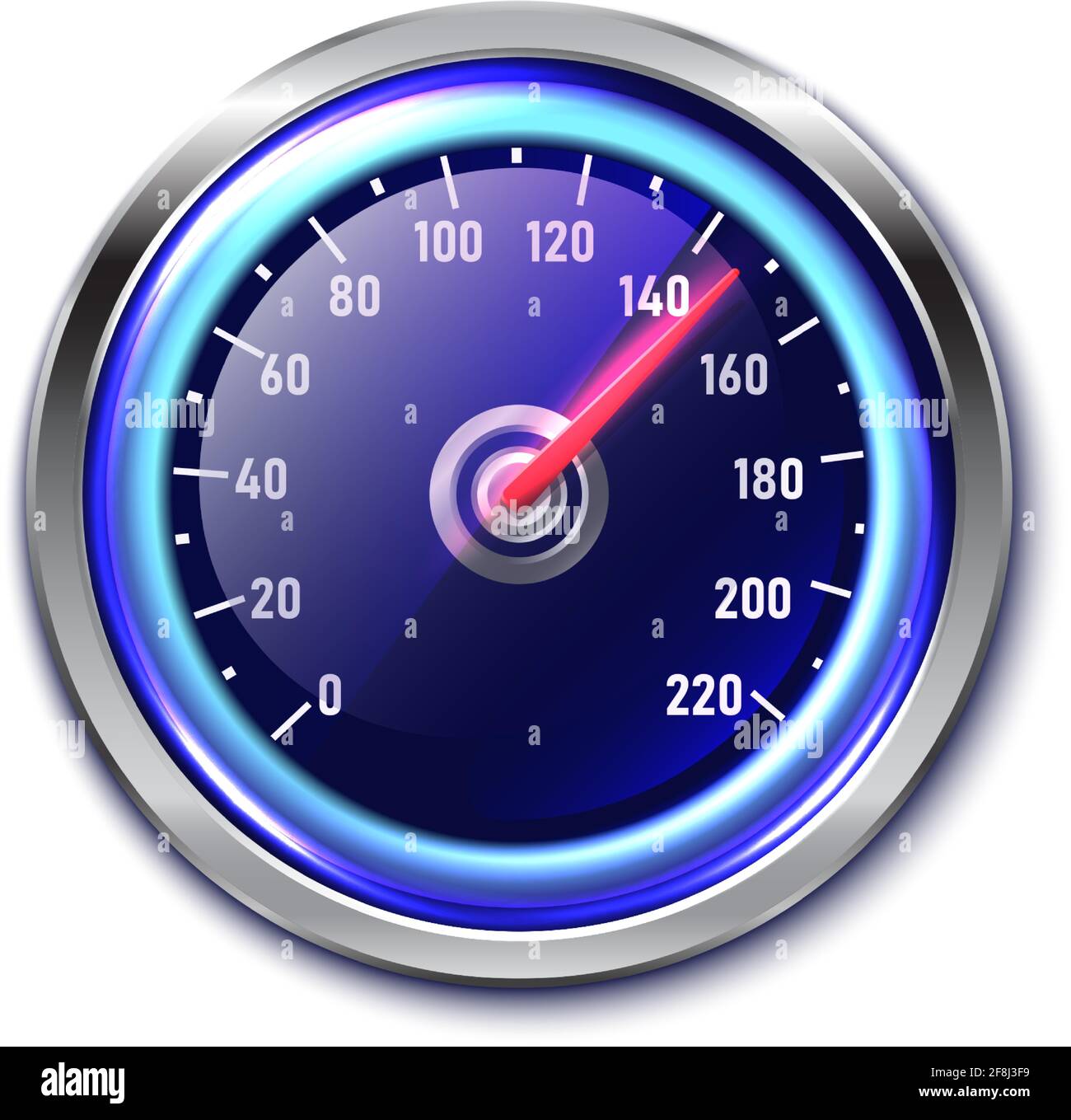 3d realistic vector car race speedometer, isolated on white background ...