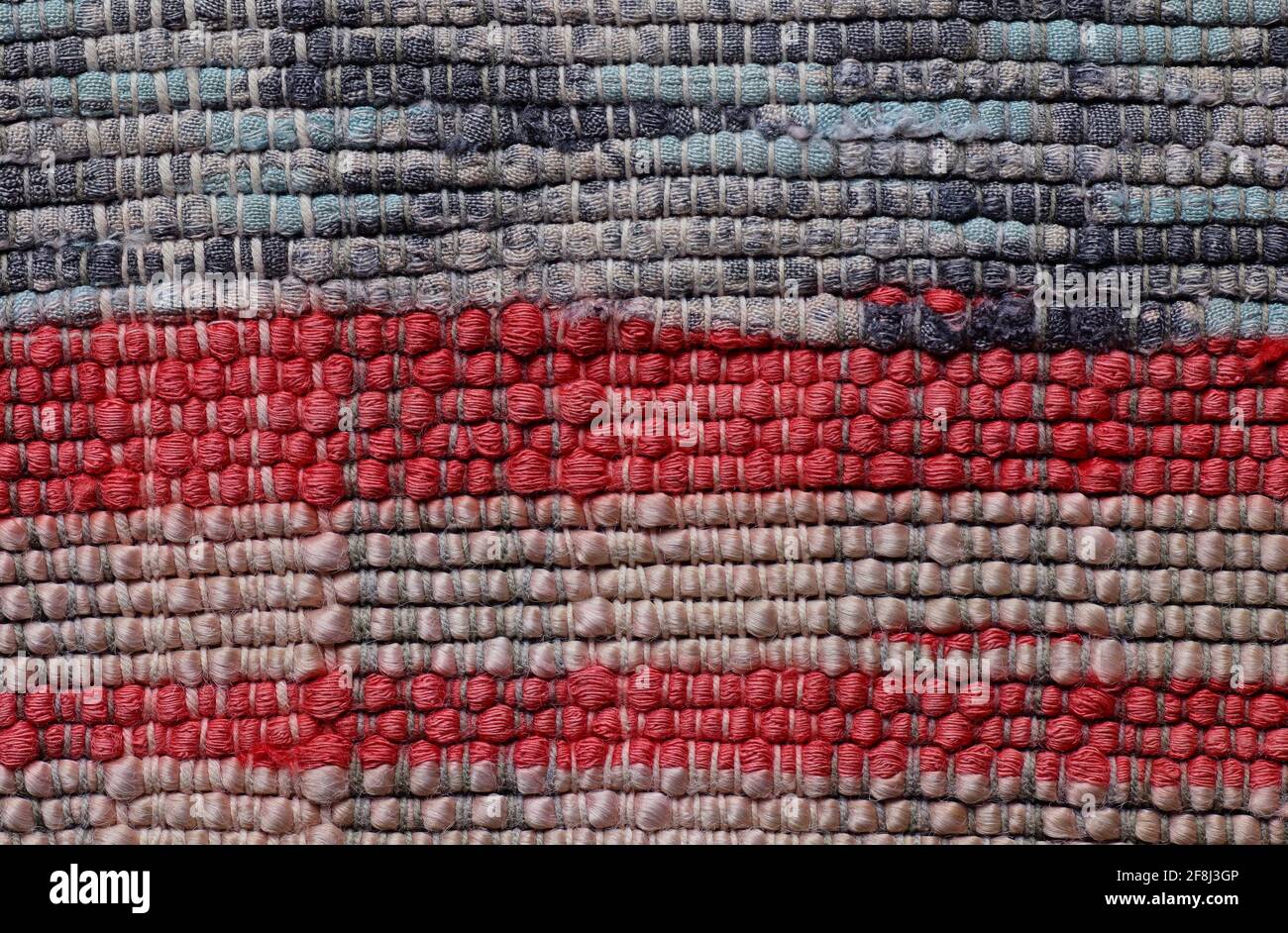 Coarse cotton woven handmade fabric, background and texture for your ...