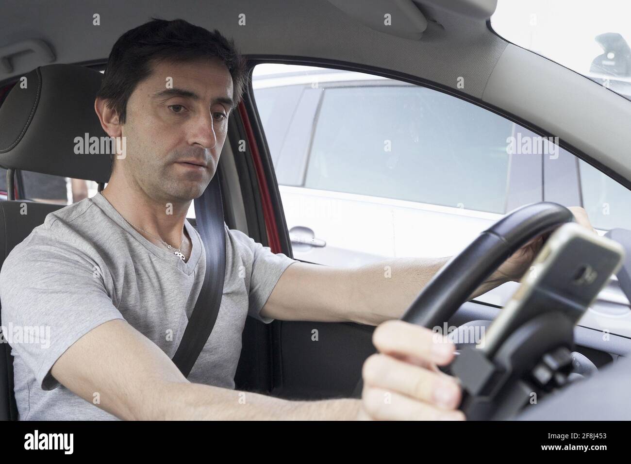 Man traffic jam car road hi-res stock photography and images - Alamy