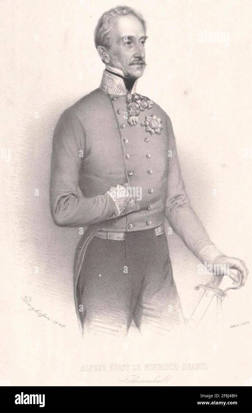 Windisch-Grätz, Alfred Prince Stock Photo - Alamy